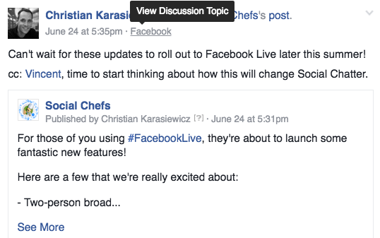 Facebook Group Topics - Topics list - Social Chefs