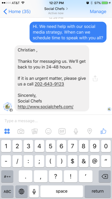 How to Quickly Setup Facebook Response Assistant - Social Chefs