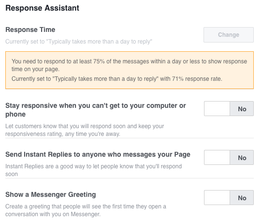 How to Quickly Setup Facebook Response Assistant - Social Chefs