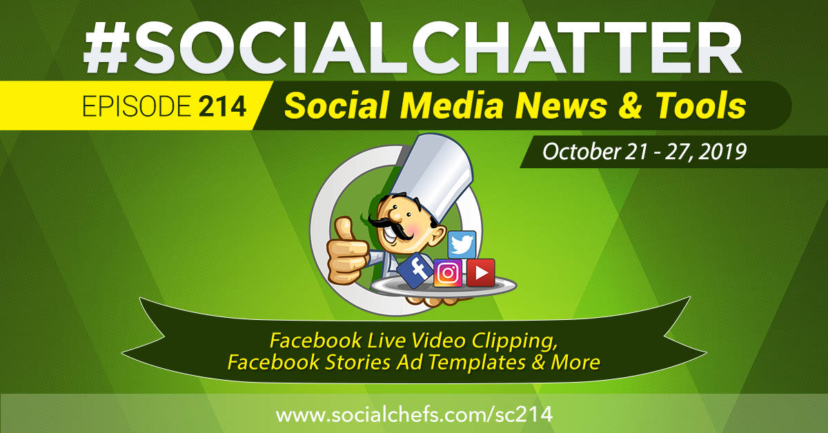 Facebook Live Video Clipping & Facebook Stories Templates - Social Chefs